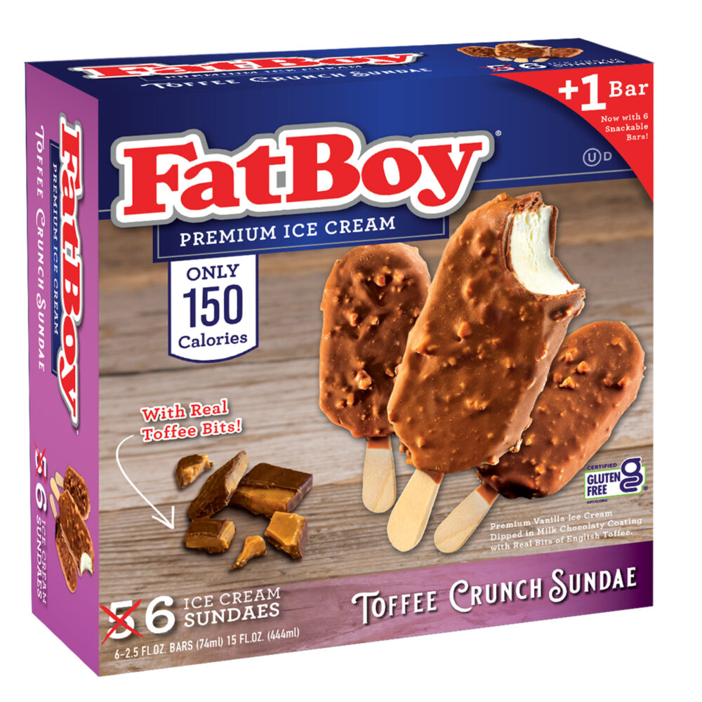 FatBoy Ice Cream | FatBoy® Toffee Ice Cream Sundae