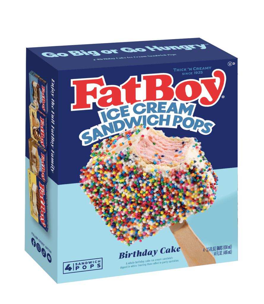 FatBoy Ice Cream | FatBoy® Birthday Cake Sandwich Pop