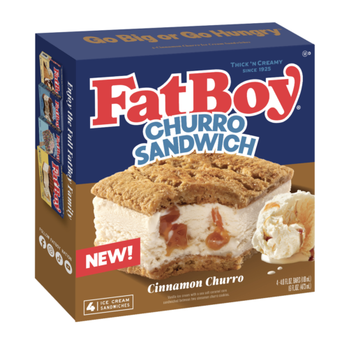 FatBoy Ice Cream | FatBoy® Cookie Sandwich Cinnamon Churro