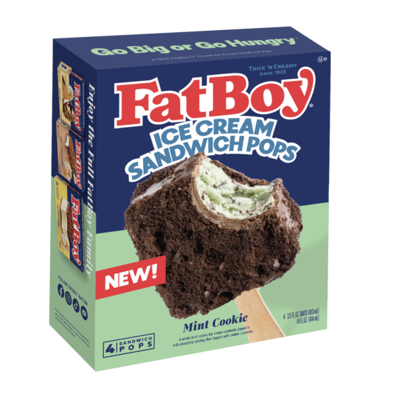 FatBoy Ice Cream | FatBoy® Sandwich Pop Mint Cookie