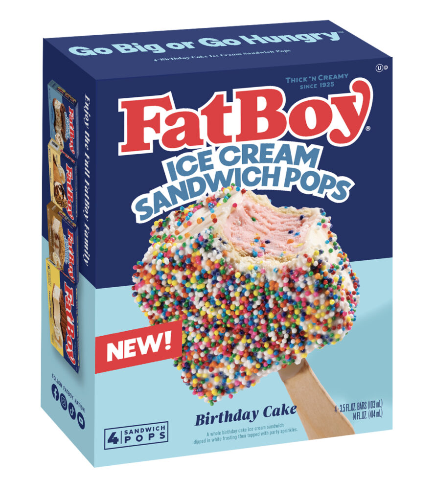 FatBoy Ice Cream | FatBoy® Birthday Cake Sandwich Pop